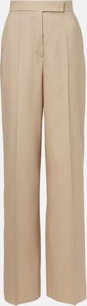 Max Mara Weite Hose aus Wolle, Mohair und Seide