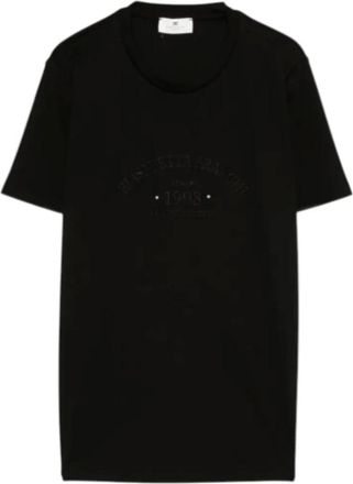 Elisabetta Franchi Femme, Tops, Noir, Taille: 40 FR T-Chemises