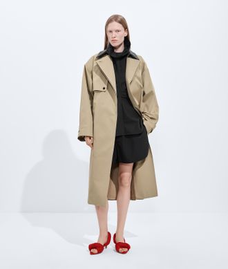 Bottega Veneta Trench en coton - Beige - Femme - 32
