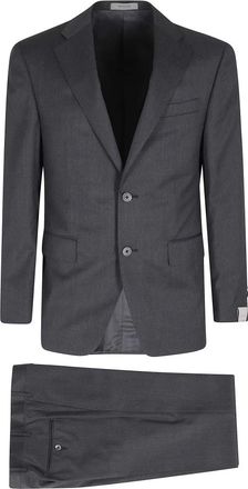 Corneliani Homme, Costumes, Gris, Taille: 2XL Abito Lana Twill 130s