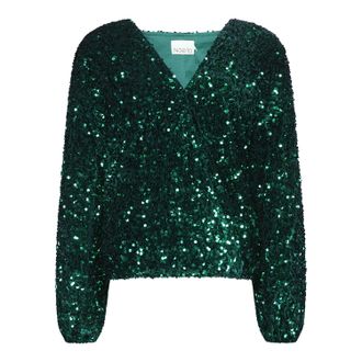 Noella Teagan Wickelbluse in Grün