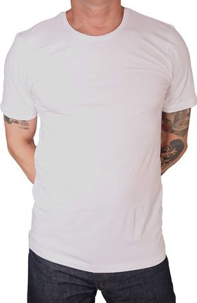 Marvelis Herren T-Shirt Rundhals T-Shirt Body-Fit,Jersey,Weiss 00,XXL