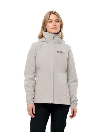 Jack Wolfskin Damen STORMY POINT 2L JKT W Jacket, dove, S
