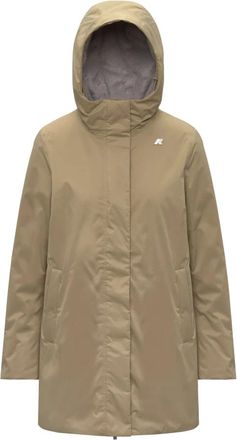 K-Way Sophie Twill Soft Beaver Jacket - Femme - Vestes - Beige - Taille: 36 FR