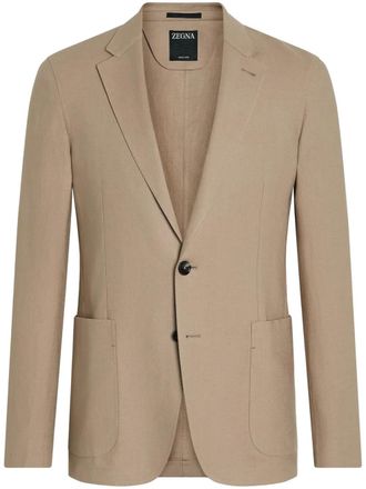 Ermenegildo Zegna blazer Oasi Lino - Tons neutres