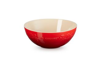 LE CREUSET Le Creuset Stoneware Holly Collection Multi Schüssel, 3,5 qt, Kirschrot