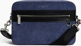 Le Tanneur Petite sacoche Emile en cuir suède effet denim