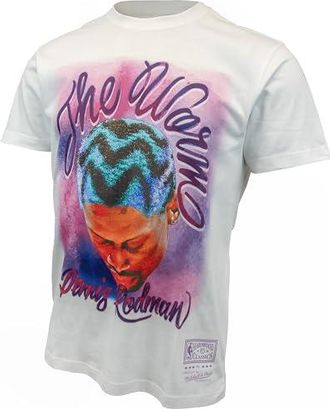 Mitchell & Ness Shirt - Airbrushed Dennis Rodman Blanc