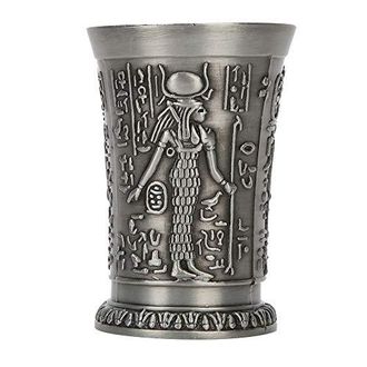 CHICIRIS Verre &agrave; Whisky Vintage en M&eacute;tal, Mini Tasse Gaufr&eacute;e &agrave; la Main pour Ornements de D&eacute;coration de Cadeaux, Aspect R&eacute;tro pour la D&eacute;coration de Bar la Maiso