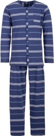 Lucky Brand Ensemble pyjama vintage à manches longues en coton pour homme, bleu, M