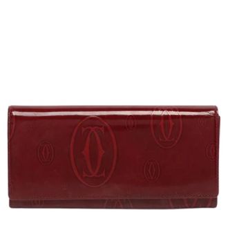 Cartier Pre-owned Leder Portemonnaie - - Pre-owned - Damen - Rot - ONE SIZE