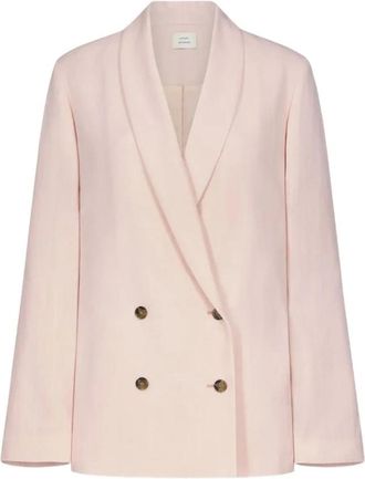 Loulou Studio Femme, Vestes, Rose, Taille: 40 FR Minka Tailored Jacket