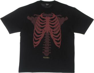 Phobia Archive Homme, Tops, Noir, Taille: XL Skeleton Print Tee