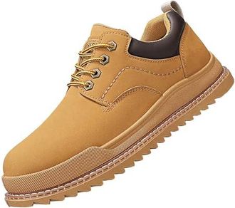 Generic Chaussures daffaires classiques &agrave; lacets pour homme - Bout uni - Chaussures d&eacute;contract&eacute;es &agrave; talon bloc - Antid&eacute;rapantes - Tendance - Pour le bureau et