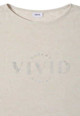Cecil Kurzarmshirt LINEN OPTIC_FP Dropped Shoulde