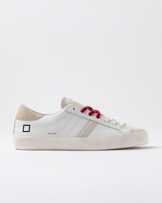 D.A.T.E. hill low calf white-beige