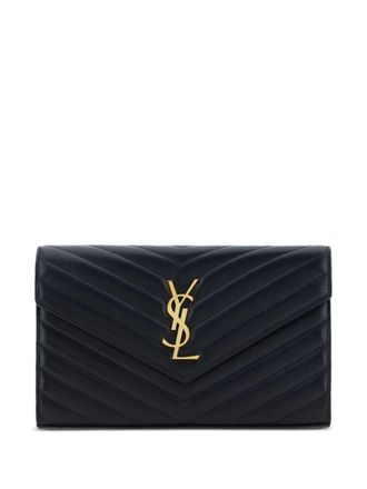 Saint Laurent sac &agrave; bandouli&egrave;re matelass&eacute; Cassandre - Noir