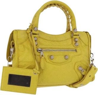 Balenciaga Sac &agrave; main vintage Pre-owned - Femme - Pre-owned - Jaune - Taille: ONE Size