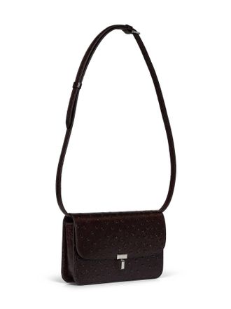 Toteme T-Lock Crossbody Bag - Burgundy