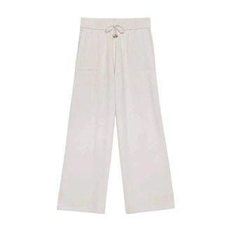 Elena Miro Stilvolle Damen Hose - - Trousers - Damen - Wei&szlig; - M