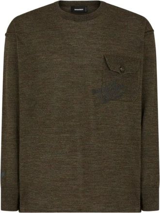 Dsquared2 Homme, Tops, Vert, Taille: XL S74Ha1344 S18312 Top