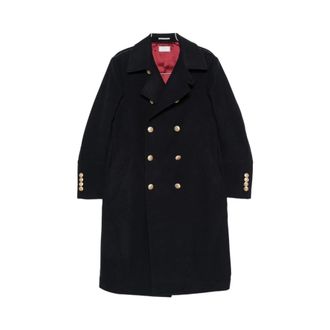 Brunello Cucinelli Doppelreihiger Mantel - - Coats - Herren - Blau - XL
