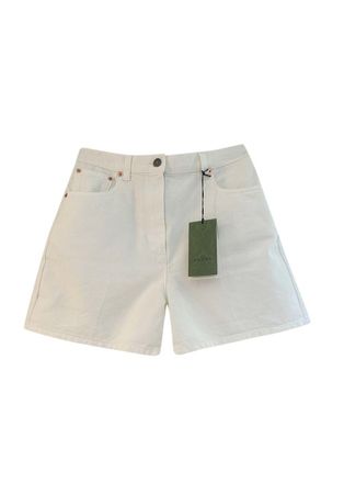 Gucci White Denim Shorts Size 26/66