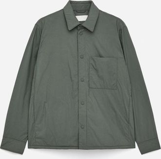 Arket Leicht Gef&uuml;ttertes Overshirt -Gr&uuml;n