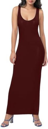 Generic Robe de cocktail longue semi-formelle &agrave; dos nu pour femmes, invit&eacute;es de mariage, printemps, &eacute;t&eacute;, vacances, cocktail, travail, mariage, bordeaux, 3XL