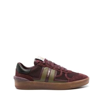 Lanvin Homme, Chaussures, Rouge, Taille: 40 EU Clay Mesh Low-Top Baskets
