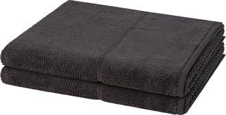 Möve for frottana - 2 teiliges Frottier-Set - Pearl (2 X Duschtuch im Set) - 500 g/m2 - Baumwolle - Walkfrottee - saugstark - weich und flauschig - Graphit