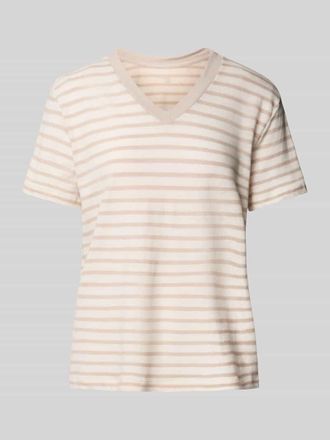 Schiesser Loose Fit T-Shirt aus Baumwoll-Leinen-Mix