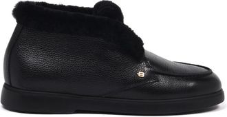 Baldinini Tumbled Leder Stiefelette - - Shoes - Damen - Schwarzk - 40 EU
