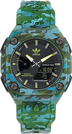 adidas City Tech One Grfx Camo Uhr - - Accessories - unisex - Gr&uuml;n - ONE SIZE