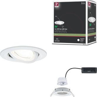 Paulmann 92453 LED Einbauleuchte Nova Coin rund 84mm 50° 2,8W 505lm 230V 4000K Weiß matt