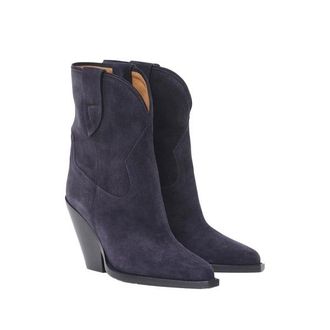 Isabel Marant Boots santiag &agrave; talons Leyane en cuir daim