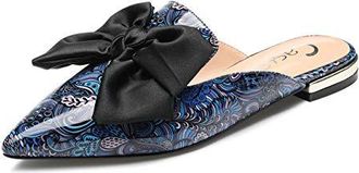 Castamere Chaussures Plates Femme Bout Pointu Mules Papillon Basses Chaussons Vernis Multicolore Escarpin EU 43