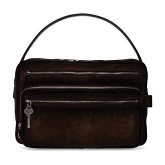 Acne Studios Sac &agrave; bandouli&egrave;re Camero Camera en daim cir&eacute; - unisex - Sacs - Brun - Taille: ONE Size