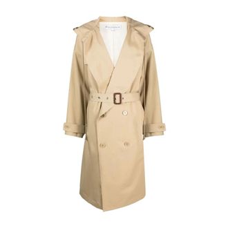 J.W.Anderson Hooded Trenchcoat - - Coats - Damen - Braun - XS