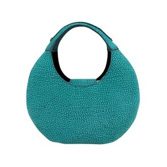 Borbonese Femme, Sacs, Bleu, Taille: ONE Size Full Moon Hobo Mini