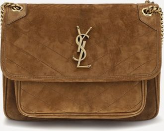Saint Laurent Medium Niki suede Shoulder Bag Female UNI