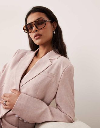 Miss Selfridge Oversize-Blazer in Rosa, Kombiteil