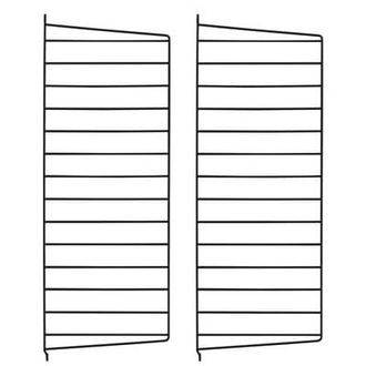 String Furniture Montant mural String System - Noir - Acier laqué - Designer Nils Strinning