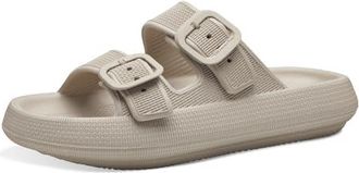 Tamaris Damen 1-27508-42, Sandale plate, Beige