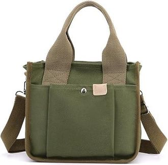Generic Sac fourre-tout décontracté pour femme, sac à bandoulière rétro élégant, grande capacité, poche avant pour un rangement facile, convient pour les traj