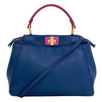 Fendi Sac &agrave; main vintage Pre-owned - Femme - Pre-owned - Bleu - Taille: ONE Size