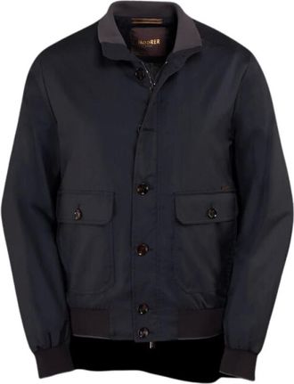 Moorer Homme, Vestes, Bleu, Taille: M Blouson Aviateur Carlos-Go