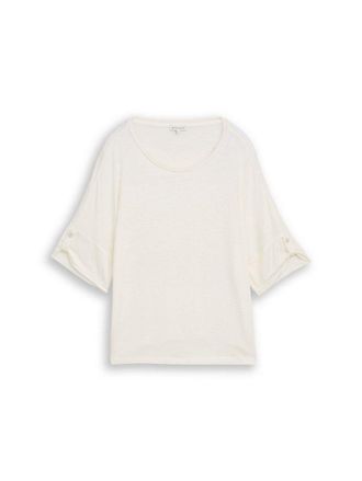 Tom Tailor T-Shirt T-Shirt T-Shirt mit Turn-Up-Funktion