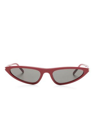Saint Laurent Eyewear lunettes de soleil à monture papillon - Rouge