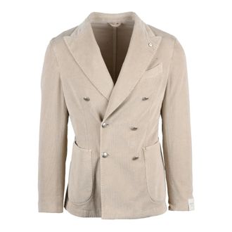 L.B.M. 1911 Samtjacke - - Jackets - Herren - Beige - M